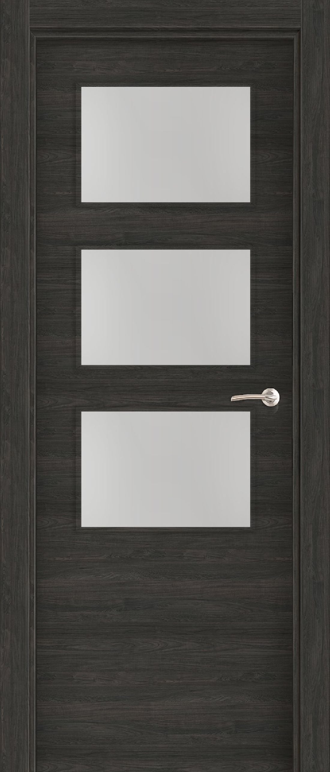 PUERTA LAMINADA BLOCK Vidrieras Fresado Viva Negro - Carbón Texture